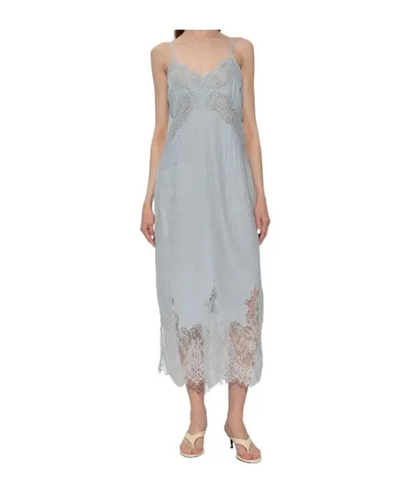 ALLSAINTS Lace Trim Sleeveless Maxi Dress