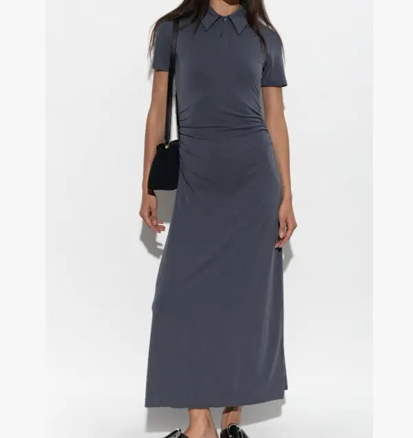SAMSOE SAMSOE Collared Short-sleeved Dress