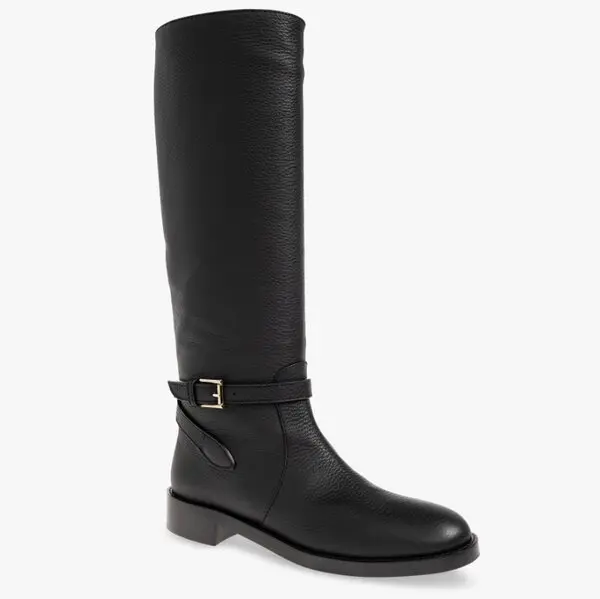 GIANVITO ROSSI Buckle-strap Knee-high Boots