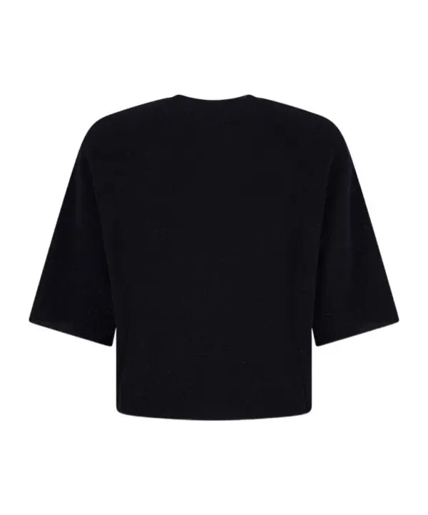 Fabiana Filippi Cropped Round Neck Sweater