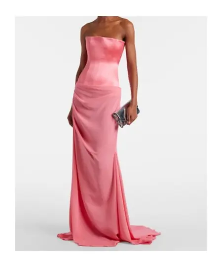 Alex Perry Draped Silk Gown