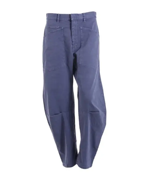 NILI LOTAN Casual Trousers With Belt Loops - Blue