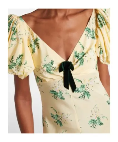 RODARTE Floral Silk Crepe Gown