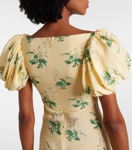 RODARTE Floral Silk Crepe Gown