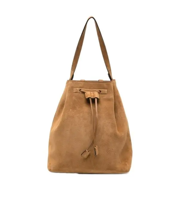 THE ROW Drawstring-fastening Suede Backpack