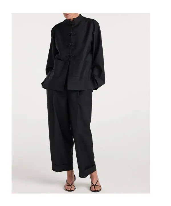 RÓHE Pankou Closure Boxy Jacket - Black