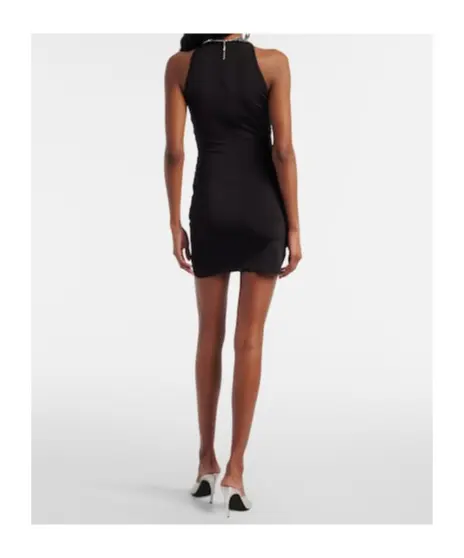 David Koma Draped Embellished Minidress