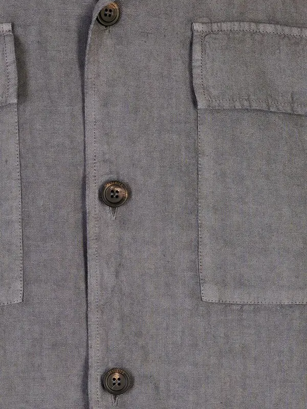 Peserico Linen Camp-collar Shirt