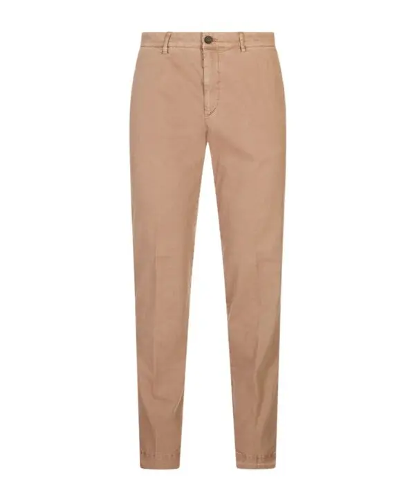 Peserico Slim-fit Turn-up Trousers - Nude
