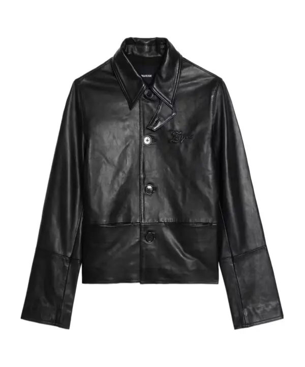 Zadig&Voltaire Lessa Leather Jacket - Black