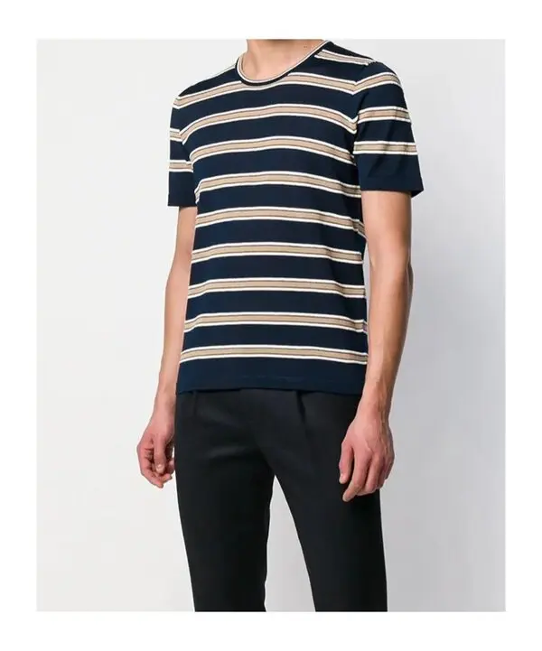ROBERTO COLLINA Striped Knit T-shirt