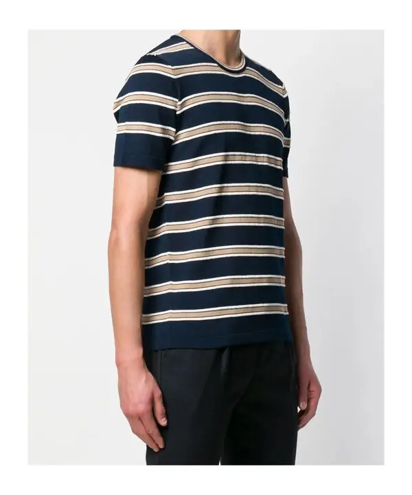 ROBERTO COLLINA Striped Knit T-shirt