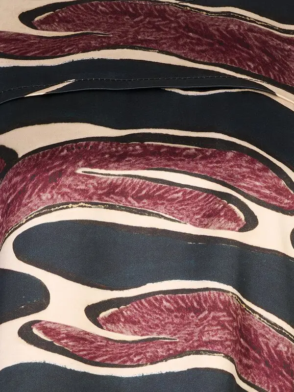 Marni Abstract Print Sleeveless Midi Dress