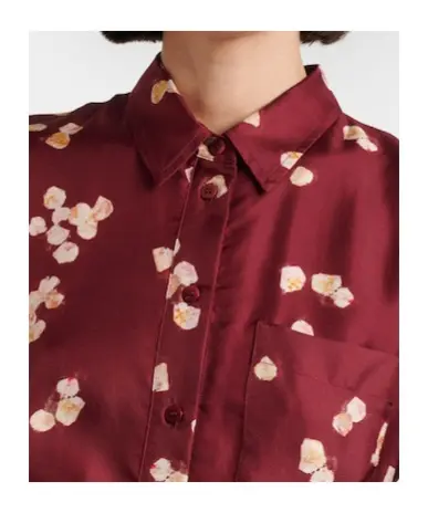 Altuzarra Belted Printed Silk Shirt Dress
