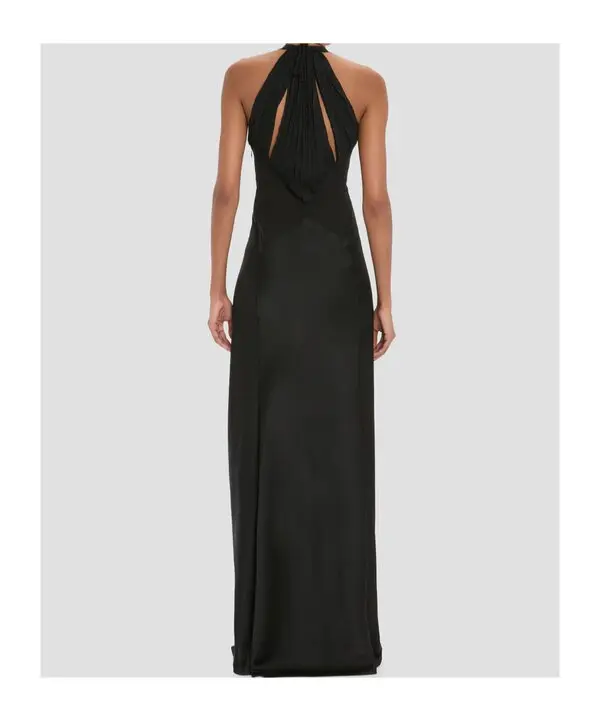 Victoria Beckham Patchwork Spaghetti Strap Maxi Dress
