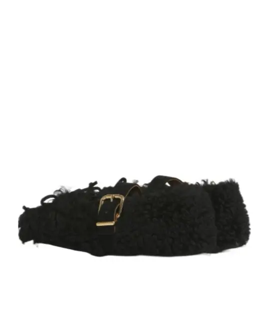 Marni Shearling Ballerina With Buckle