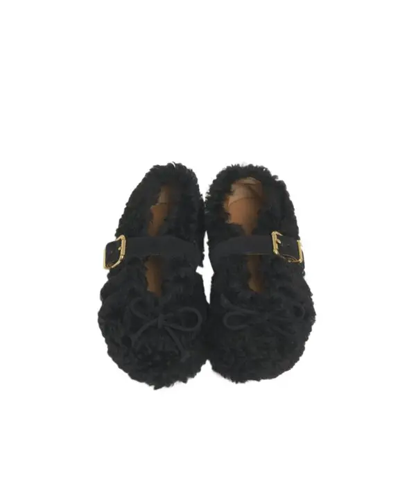 Marni Shearling Ballerina With Buckle