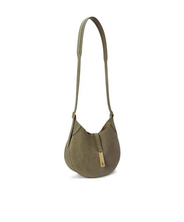 Polo Ralph Lauren Polo Id Suede Shoulder Bag
