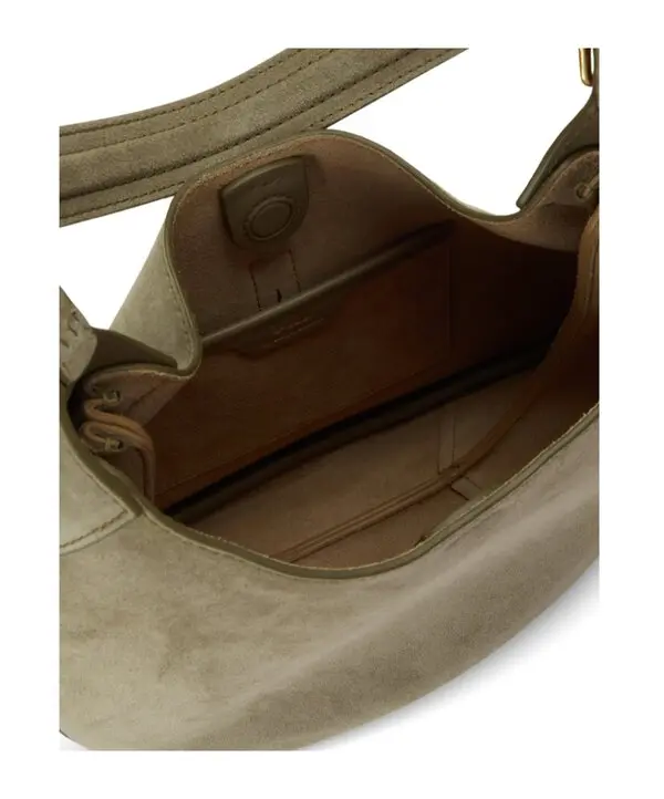 Polo Ralph Lauren Polo Id Suede Shoulder Bag