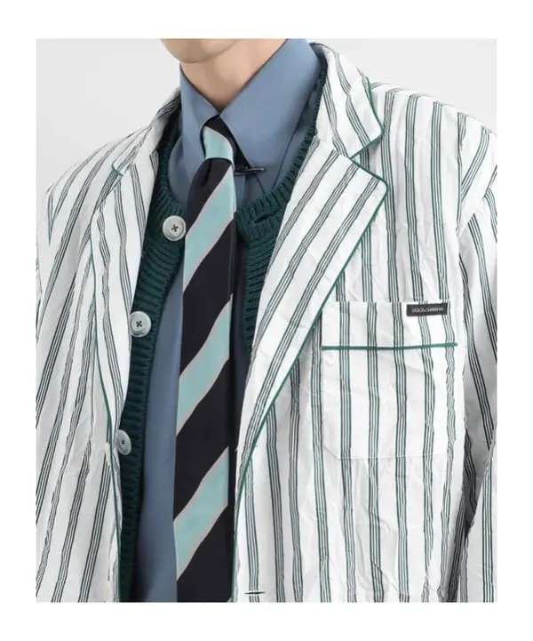 Dolce & Gabbana Striped Piped Shirt