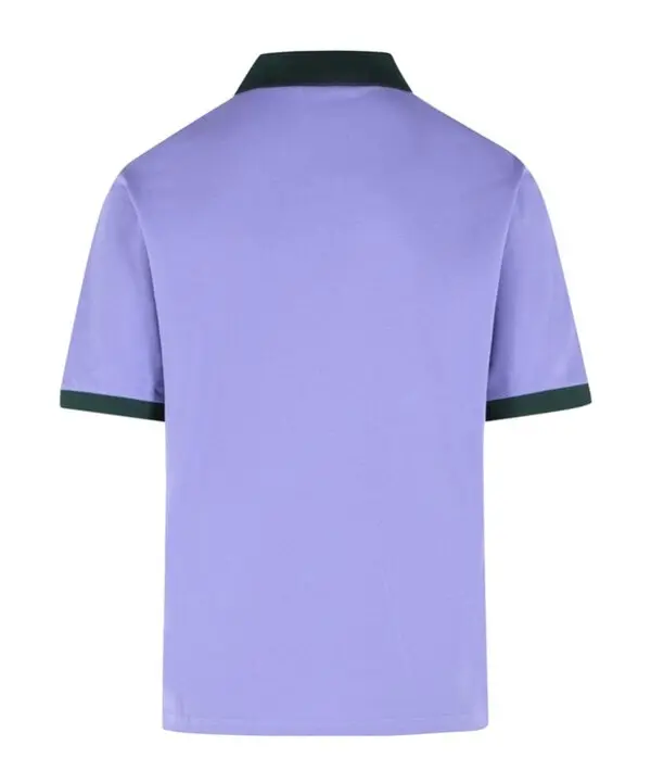 Marni Contrast-trim Polo Shirt - Violet