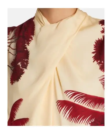 Johanna Ortiz Printed Silk Maxi Dress