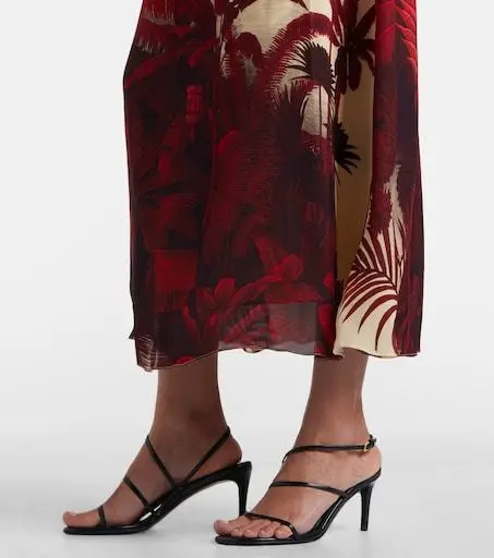 Johanna Ortiz Printed Silk Maxi Dress