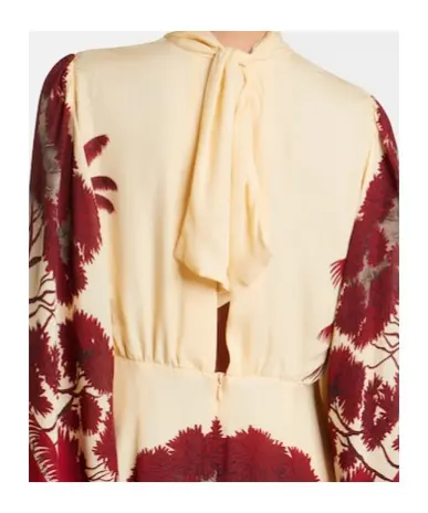 Johanna Ortiz Printed Silk Maxi Dress