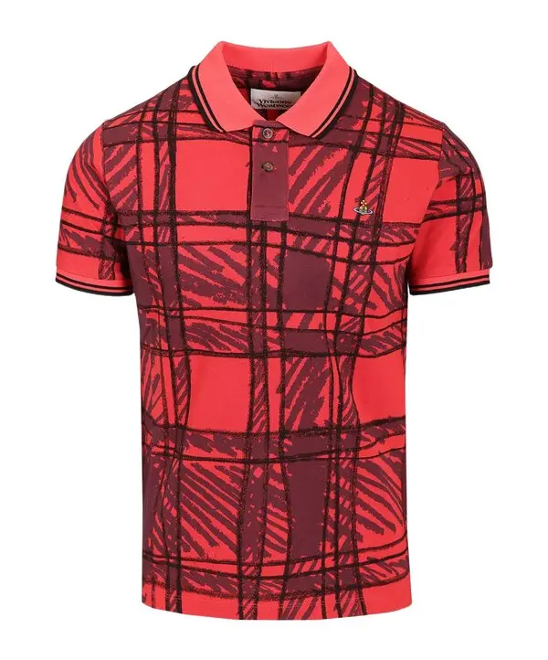 VIVIENNE WESTWOOD Short-sleeved Polo Shirt - Red
