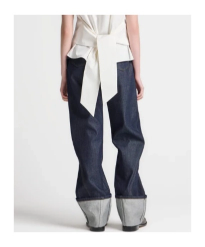 J.W.ANDERSON Twisted Turn-up Workwear Denim Jeans
