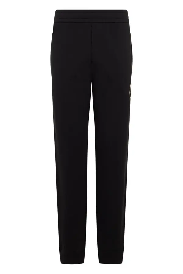 Moncler Logo Patch Drawstring Sweatpants - Black