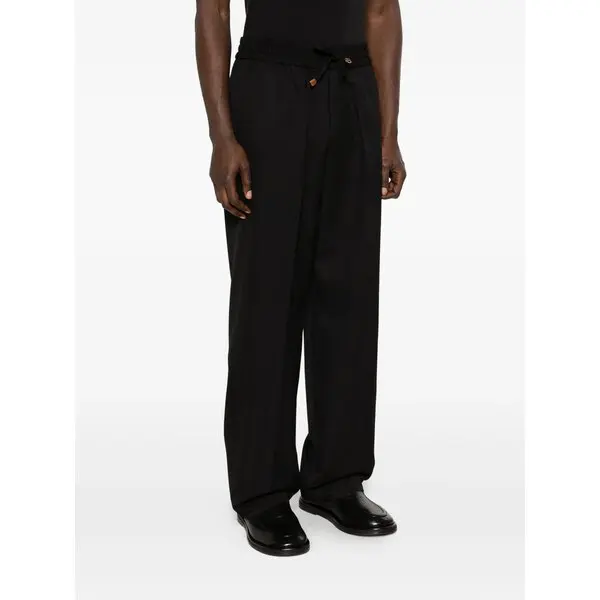 Drole De Monsieur Elastic Waist Trousers - Black