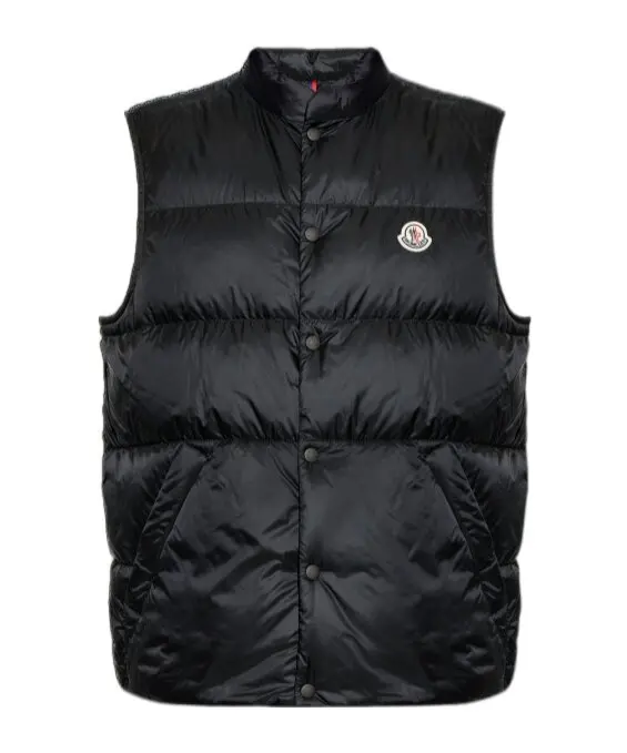 Moncler Stand-up Collar Down Vest - Black