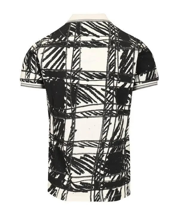 VIVIENNE WESTWOOD Abstract Printed Short-sleeved Polo Shirt