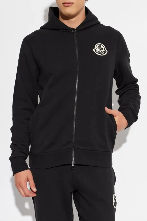 Moncler Zip-up Hoodie With Logo Detail