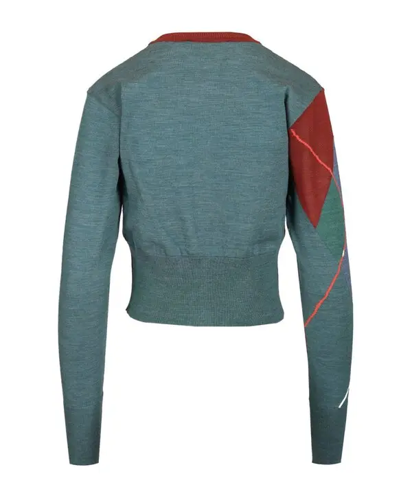 VIVIENNE WESTWOOD Argyle Cropped Cardigen