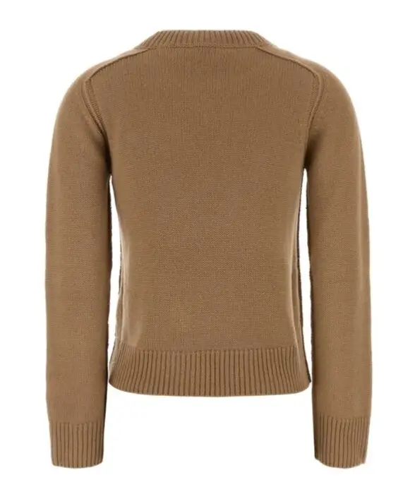 Burberry Logo-patch Ribbed Trim Sweater