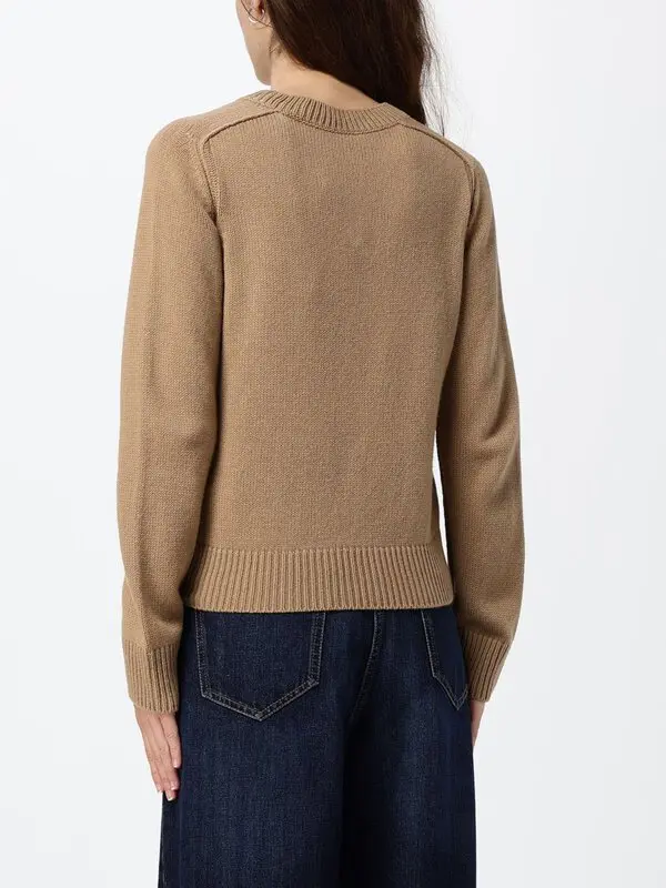 Burberry Logo-patch Ribbed Trim Sweater