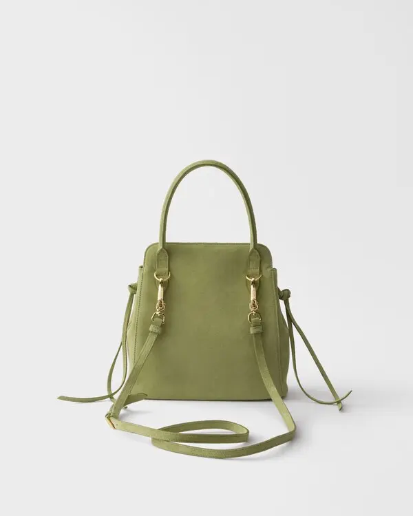 Prada Carry Mini Suede Handbag