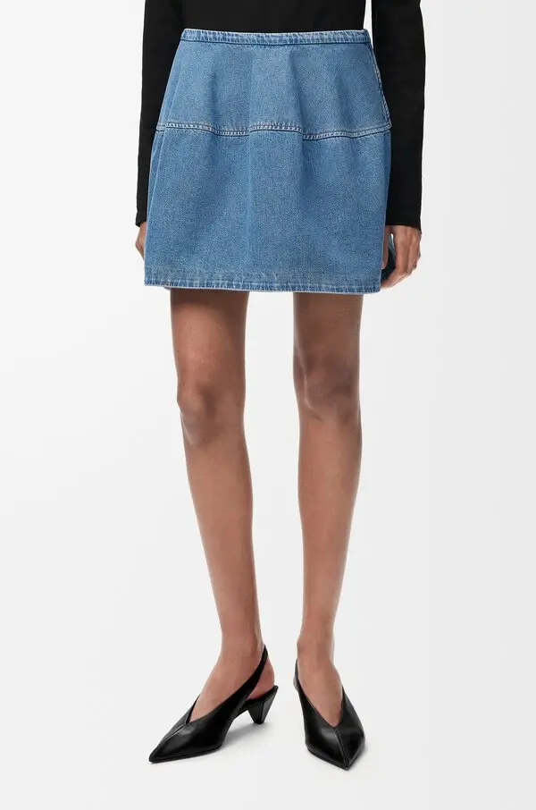 Loewe Balloon Denim Mini Skirt