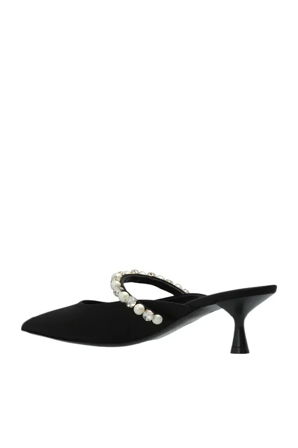Stella McCartney Elsa Heeled Mules - Black