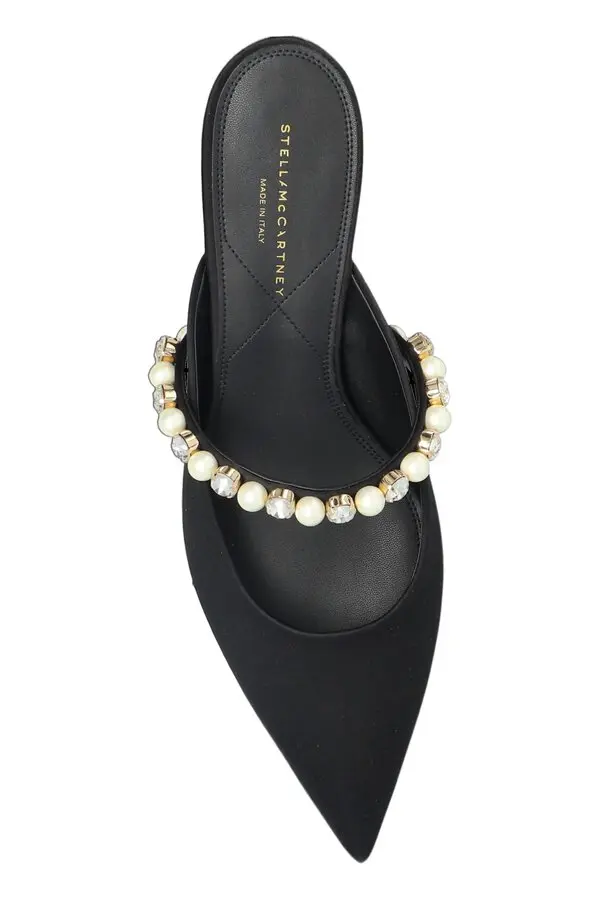 Stella McCartney Elsa Heeled Mules - Black
