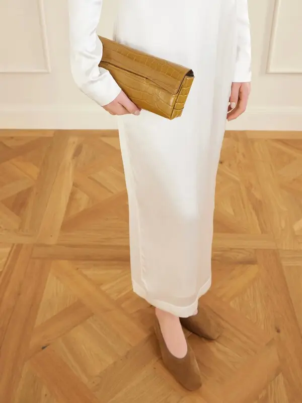TOTEME Soft Embossed Leather Clutch