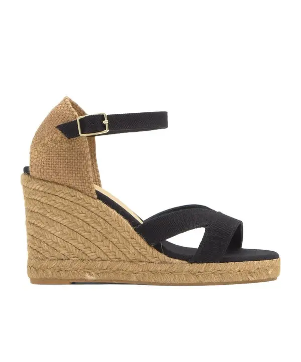 CastaÑer Buckle-strap Espadrilles - Black