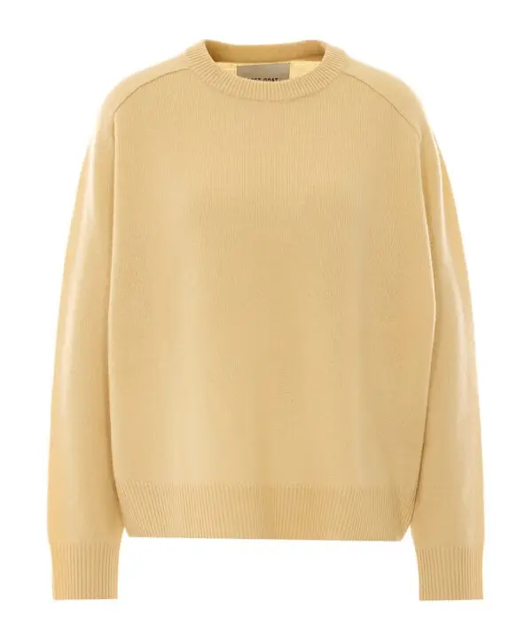 Soft Goat Boyfriend Crewneck Knitted Sweater - No