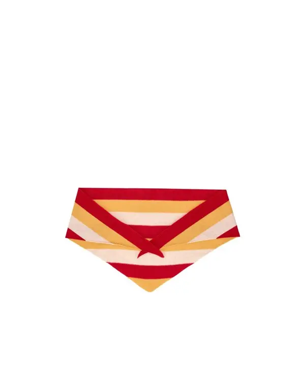 Lela Rose Striped Triangle Bandana