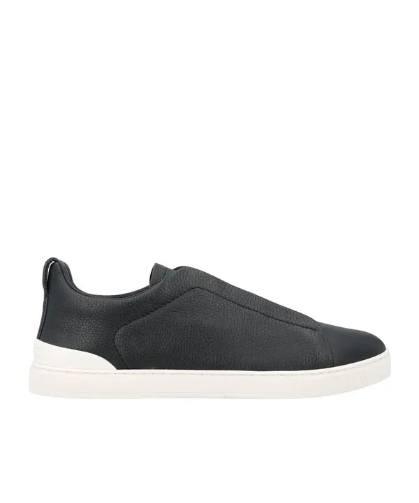 Zegna Triple Stitch Leather Sneakers