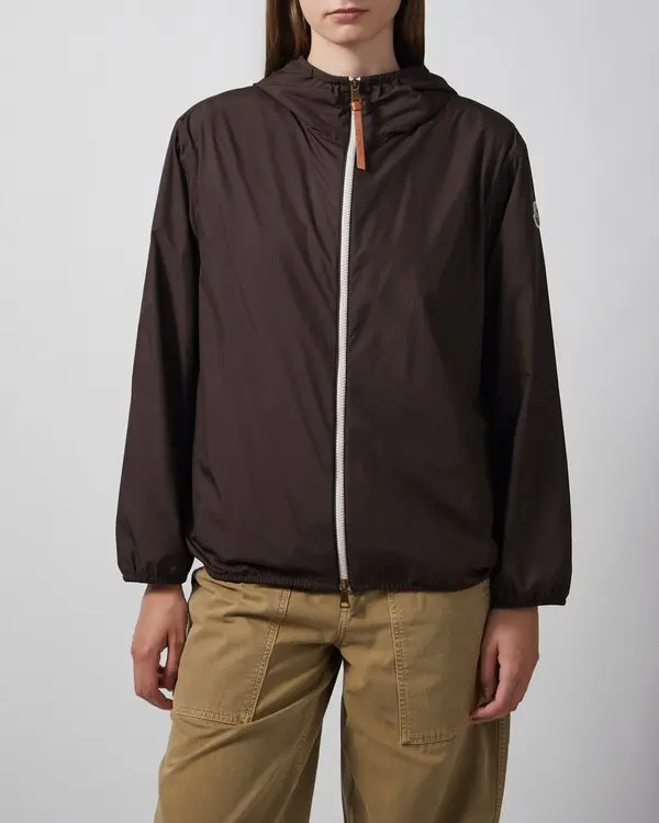 Moncler Fegeos 1 Hooded Windbreaker Jacket - Brown