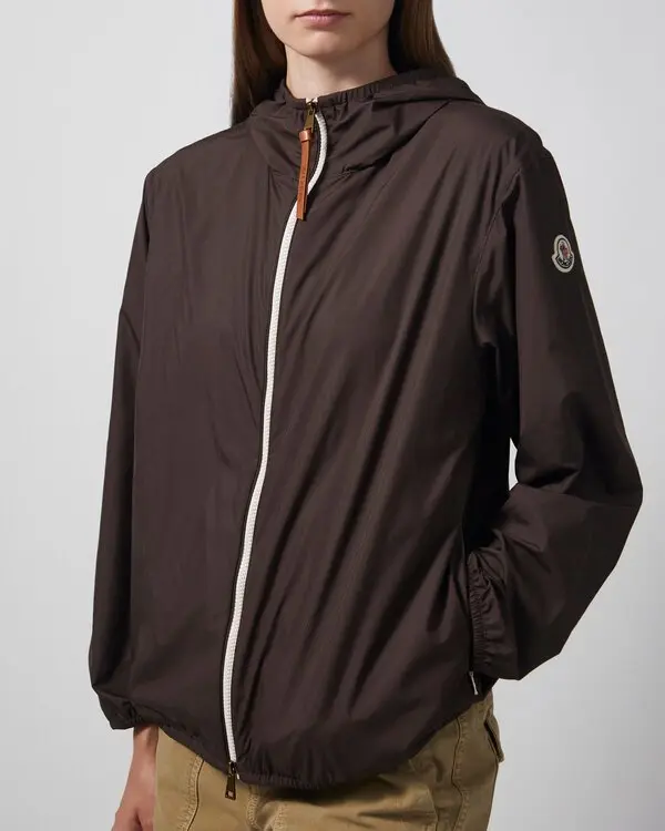 Moncler Fegeos 1 Hooded Windbreaker Jacket - Brown