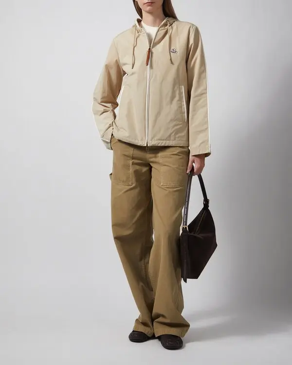Moncler Sarracenia Windbreaker Jacket - Beige